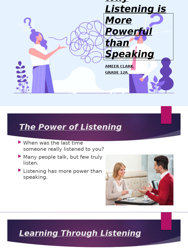The Power of Listening in Relationships | PDF