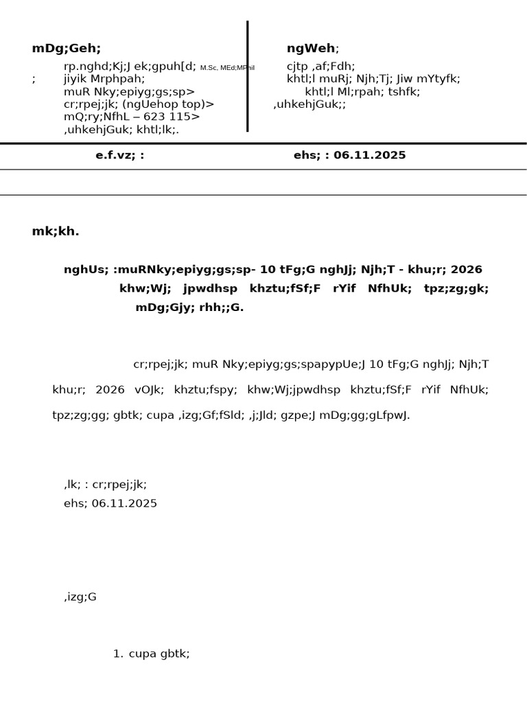 Covering Letter For Scribe SSLC | PDF