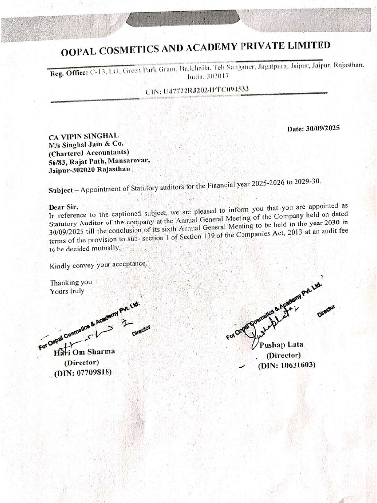 Appointment Letter Compressed | PDF