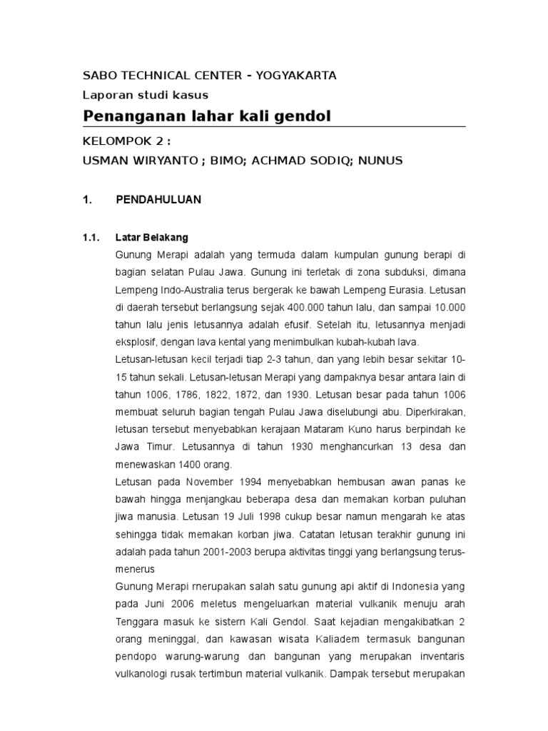 Kali Gendol | PDF