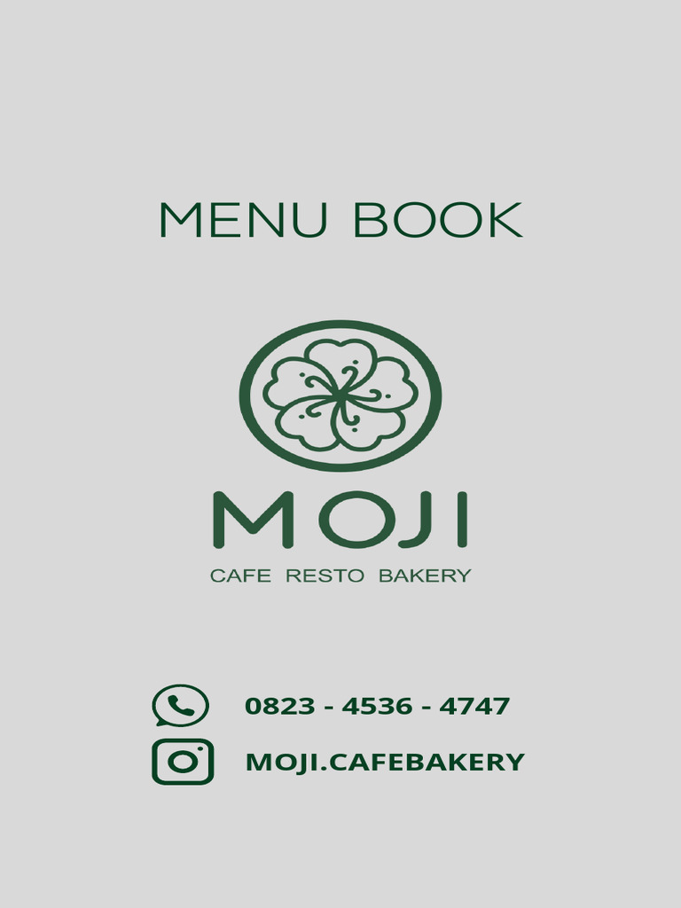 Moji Cafe Bakery Menu Overview | PDF
