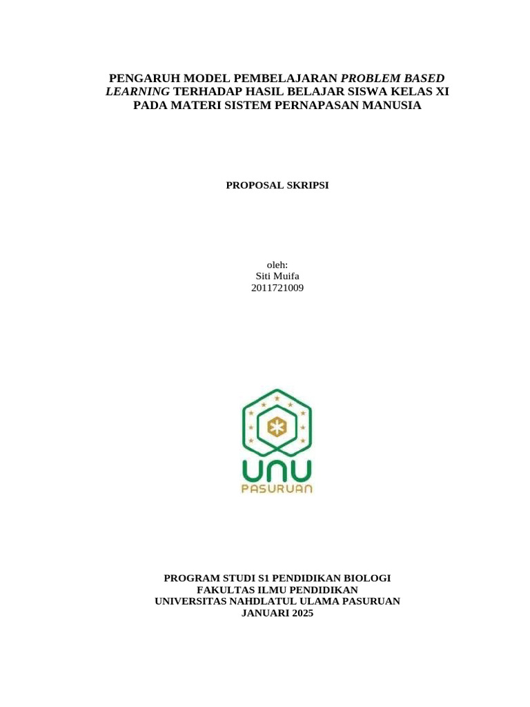 Revv2.0 Pengaruh Model Pembelajaran Problem Based Learning Terhadap ...