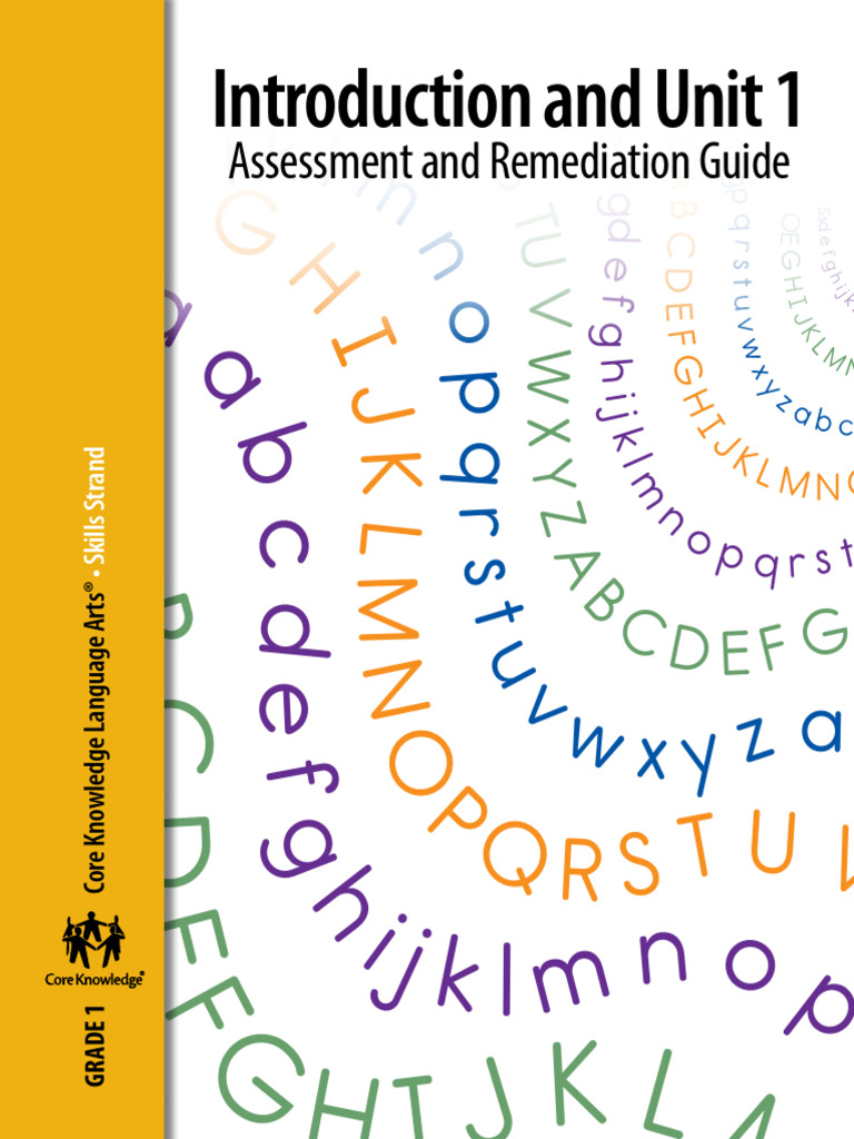 CORE KNOWLEDGE LANGUAGE ARTS UNIT 1 KLA_G1_ARG_U1_web | PDF | Phonics ...