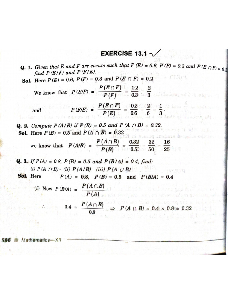 STD XII Problems On Probability | PDF