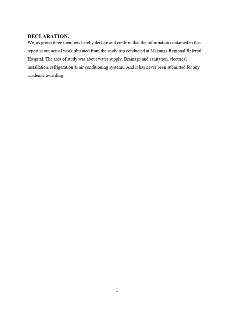 Group 3 Field Visit Report 2 | PDF | Ventilation (Architecture) | Water ...
