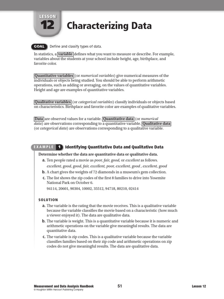 Data Types: Quantitative vs. Qualitative | PDF | Categorical Variable ...