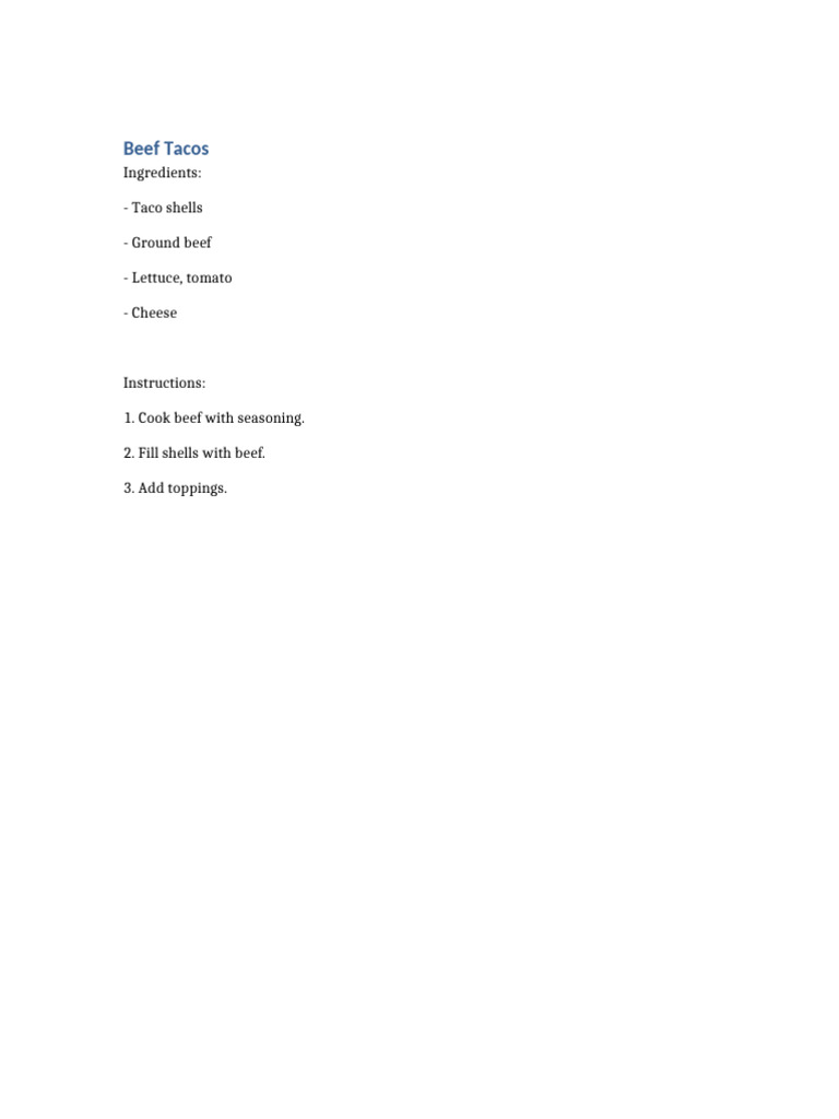 Recipe 4 | PDF