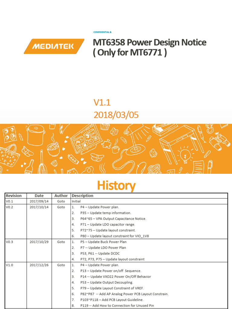 MT6358 Design Notice V1.10 | PDF | Manufactured Goods | Computing