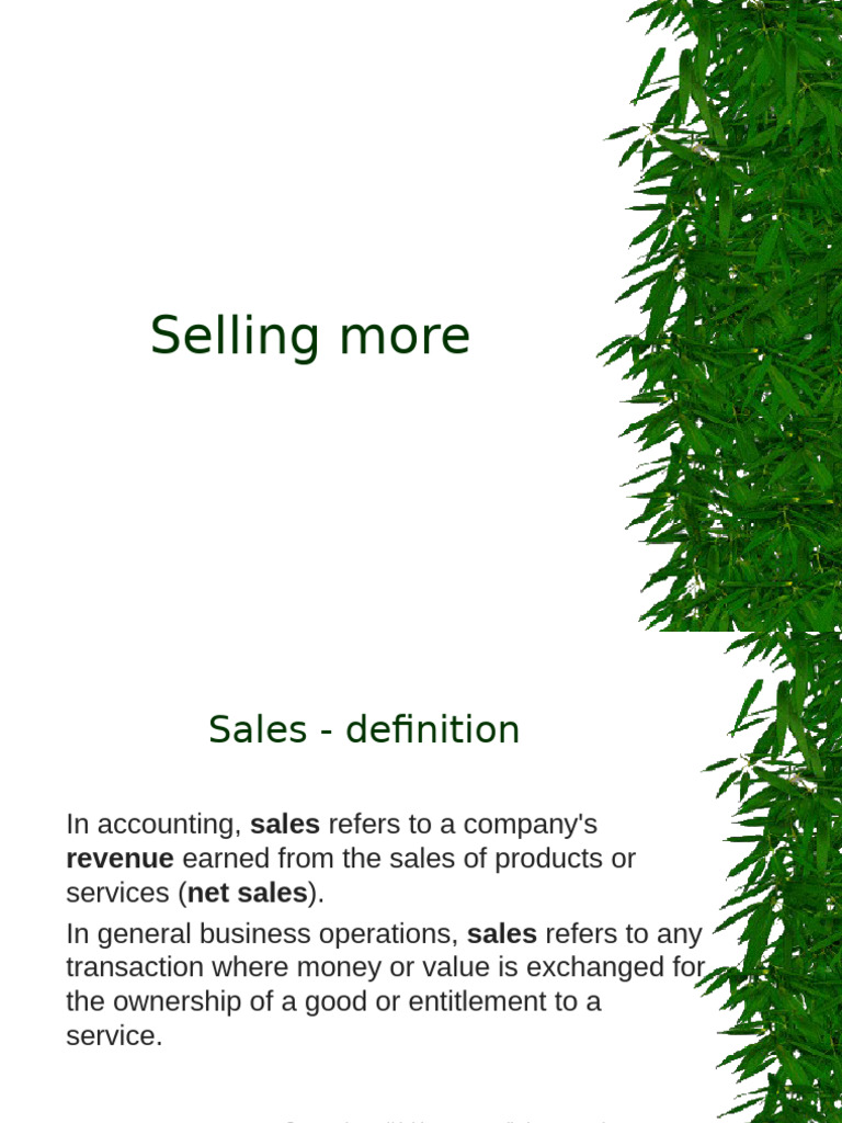 Selling More | PDF