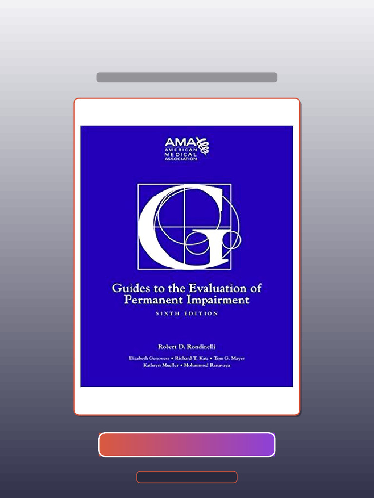 Answers For Guides To The Evaluation of Permanent Impairment Sixth ...