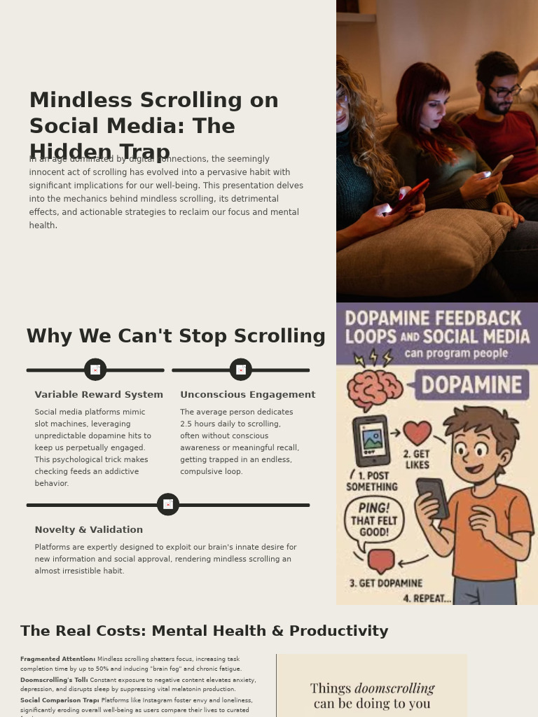 Combat Mindless Scrolling: Strategies for Focus | PDF | Social Media ...