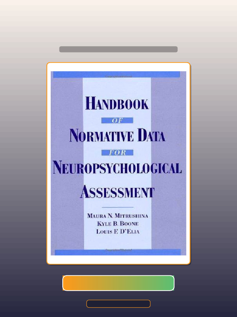 Answers for Handbook of Normative Data for Neuropsychological ...