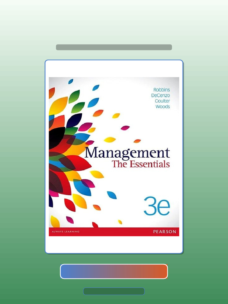 Answers For Management The Essentials 3rd Edition by Stephen Robbins ...