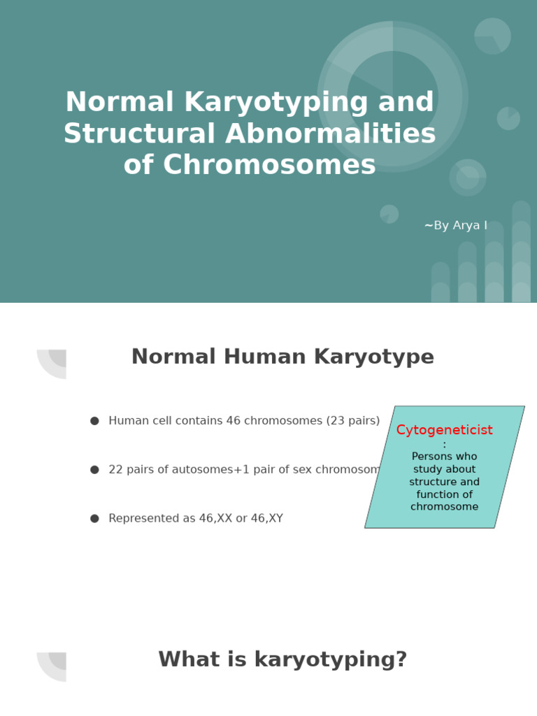 Normal Karyotyping and Structural Abnormalities of Chromosomes | PDF ...