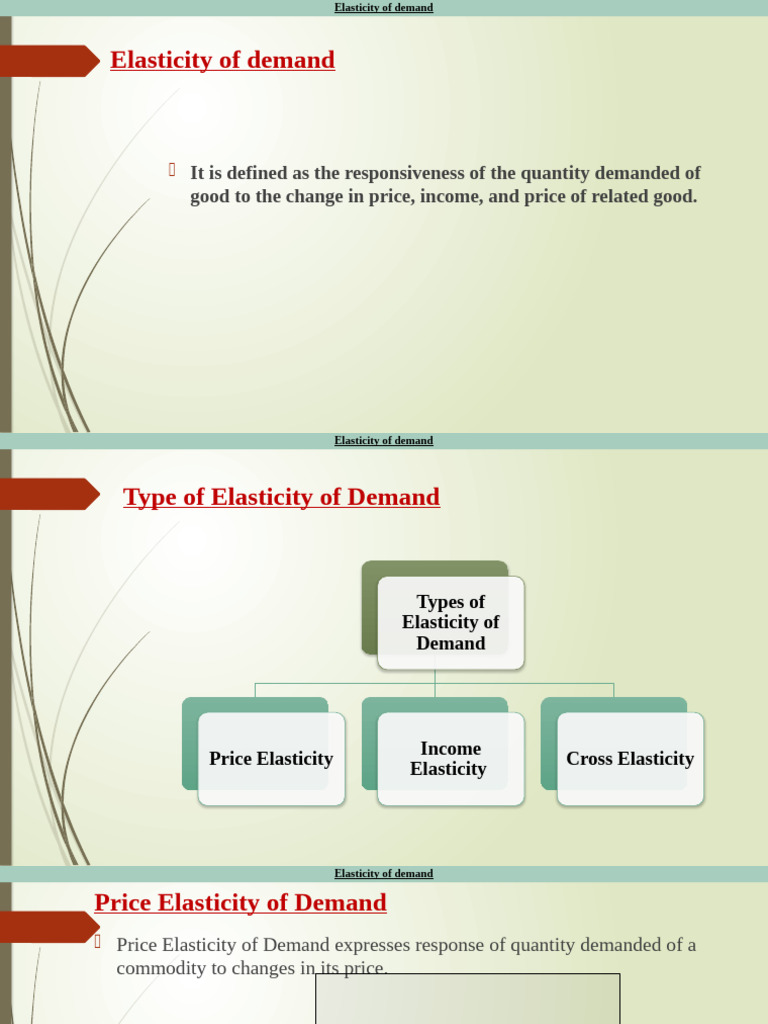 Understanding Demand Elasticity Types | PDF | Demand | Elasticity ...
