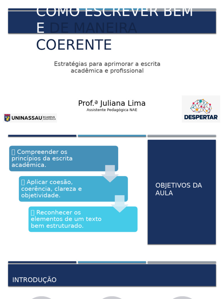 COMO ESCREVER BEM E COERENTE | PDF | Comunicação | Pensamento