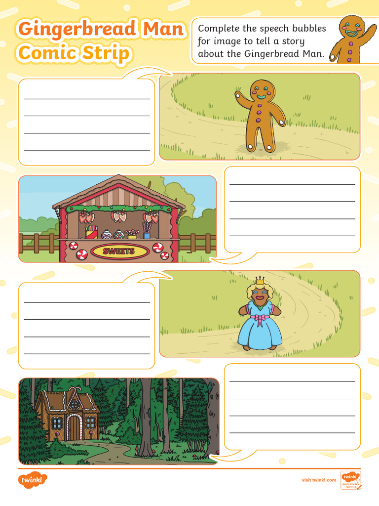 T e 1701247351 Gingerbread Man Comic Template Ver 1 | PDF