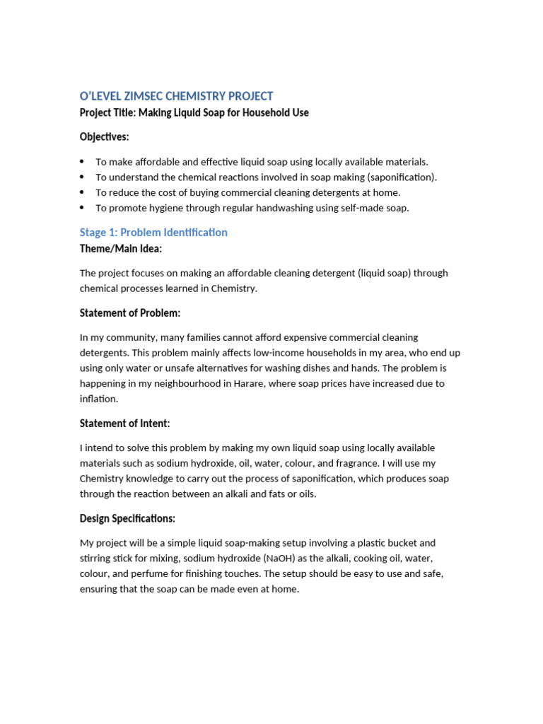 Affordable Liquid Soap Project Guide | PDF | Soap | Perfume
