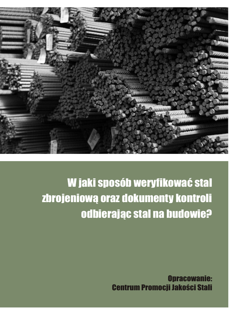 Weryfikacja Stali Zbrojeniowej Loyc3ypv | PDF