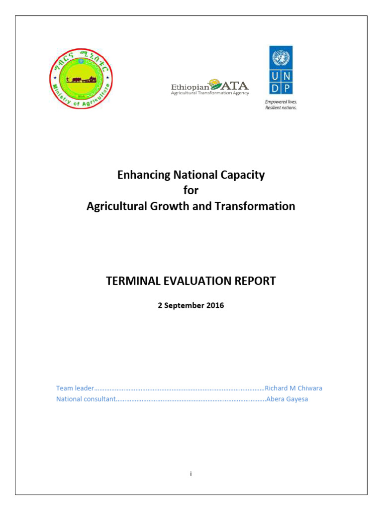 Final Evaluation Report | PDF | Agriculture | Pastoralism