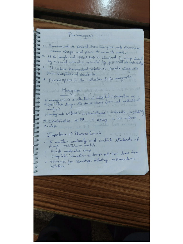 B Pharmacy Notes | PDF