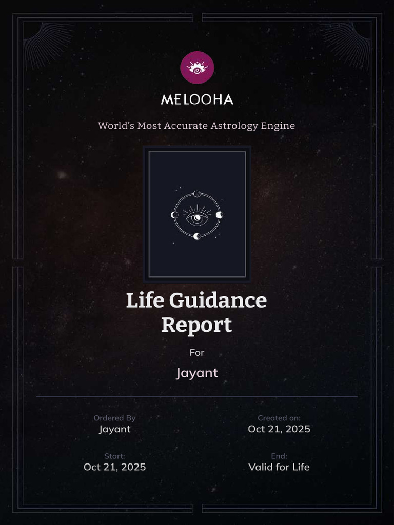 Life Charts Jayant 1761062988 | PDF | Planets In Astrology