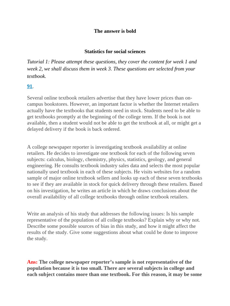 Statistics For Social Sciences | PDF | Textbook | Histogram
