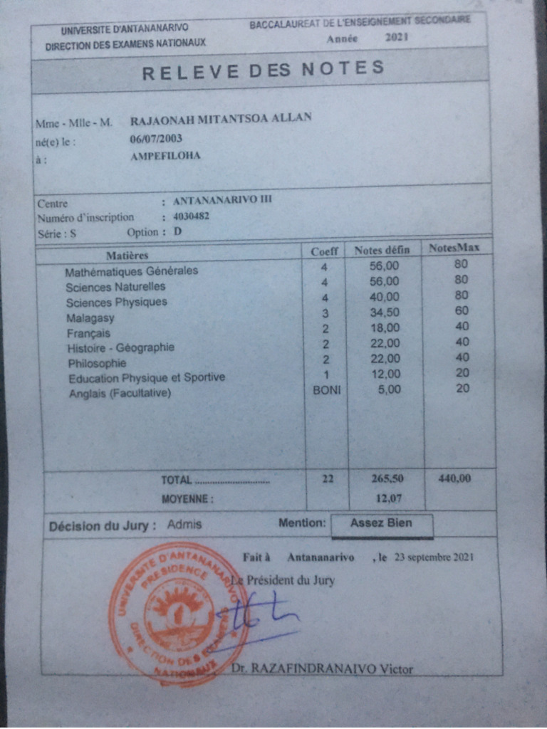 Releve Mitsoa | PDF