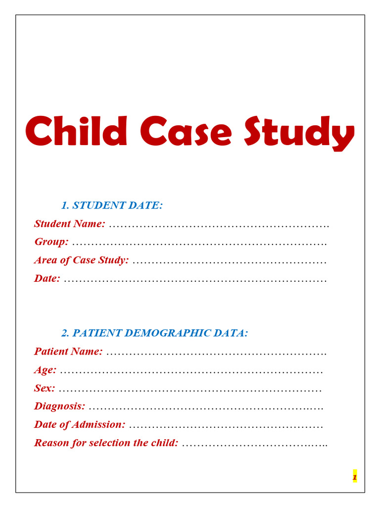 Child Case Study | PDF