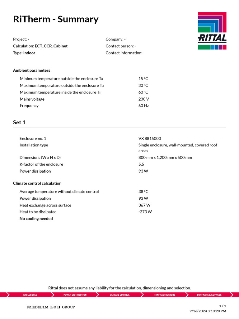 ECT CCR Heat Calculation | PDF