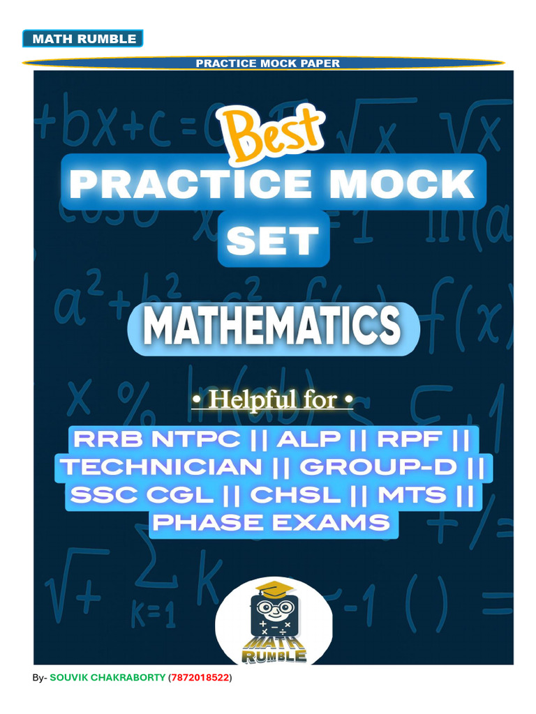 PRACTICE MOCK SET-02 | PDF