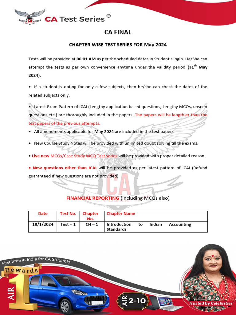 1 Test for Each Chapter 2 Full Syllabus Tests for Each Subject ...