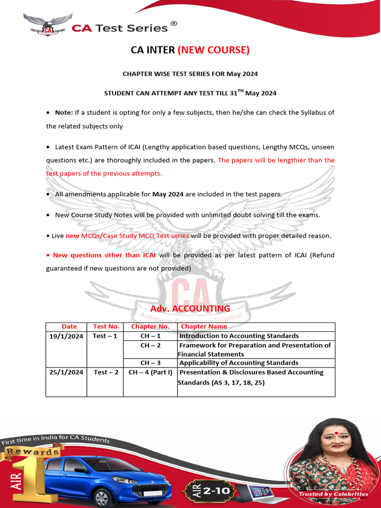 1 Test for Each Chapter 2 Full Syllabus Tests for Each Subject ...