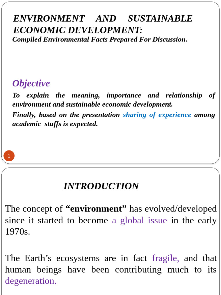 Environment and Sustainable Development Insights | PDF | Sustainability ...