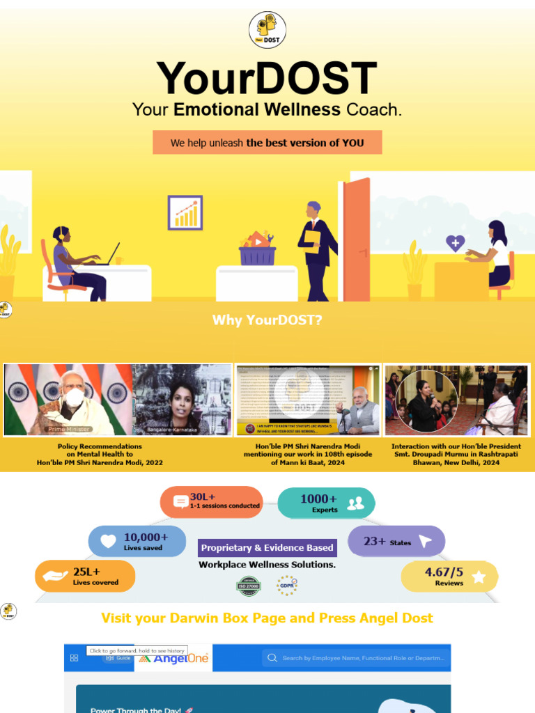 YourDOST: Emotional Wellness Solutions | PDF
