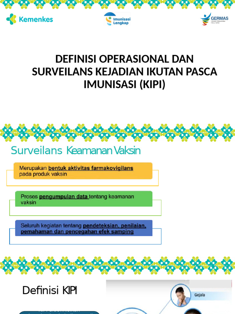 Definisi dan survailans KIPI | PDF