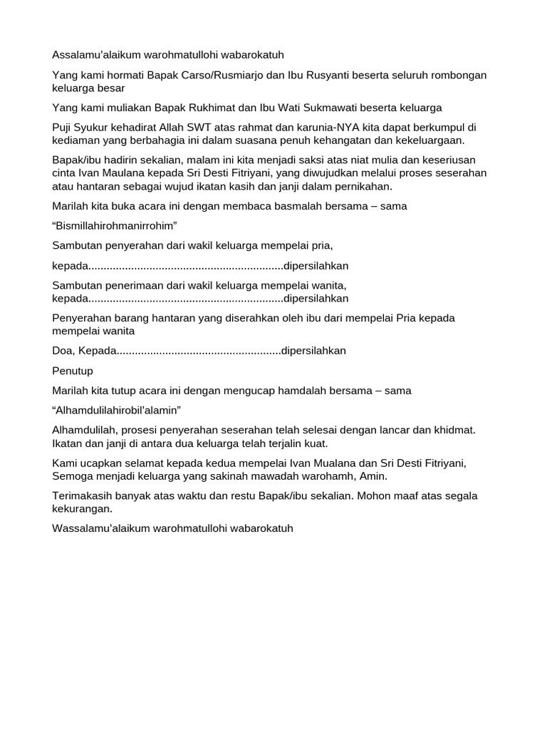 Pernikahan Mc | PDF