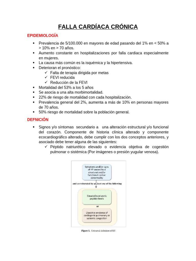 Epidemiología y Diagnóstico de Falla Cardíaca | PDF | Insuficiencia ...