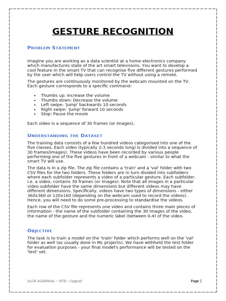 Gesture_Recognition_Write_up | PDF | Accuracy And Precision | Learning