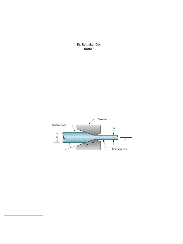 Wire Drawing | PDF | Stress (Mechanics) | Deformation (Engineering)