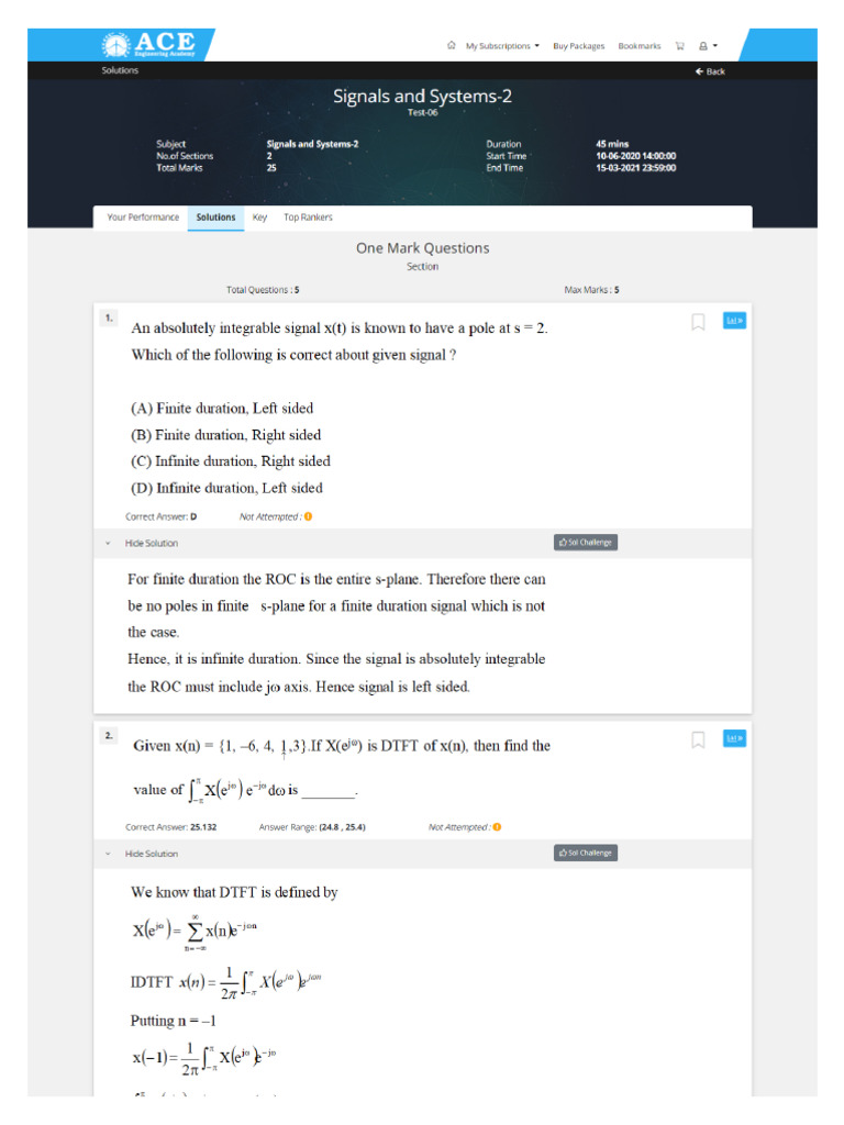 Signals and Systems-2 | PDF
