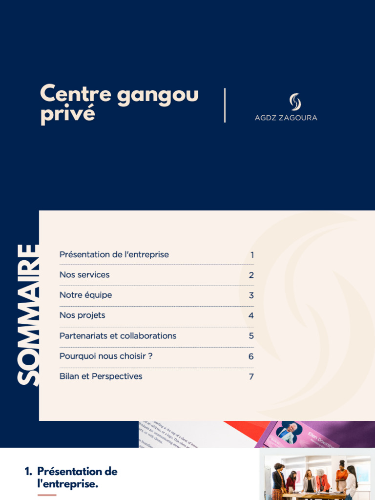 Présentation Entreprise Agence Marketing Professionnel Infographie ...