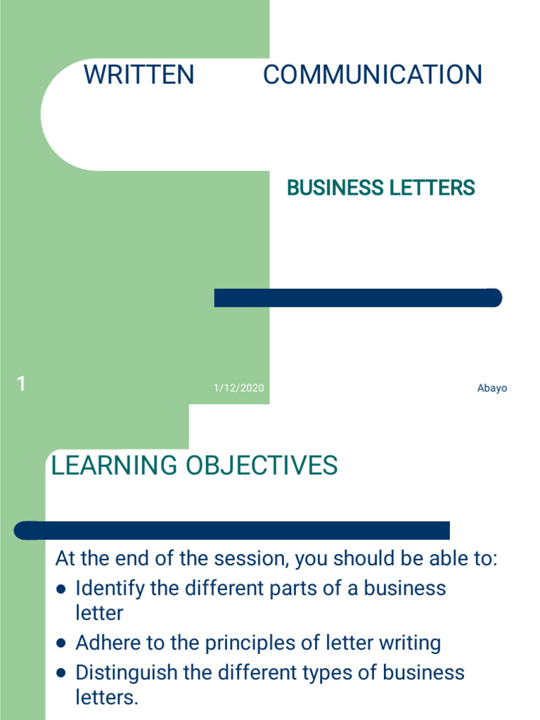 Written Communication (Letters, Reports, Emails, CV) | PDF | Memorandum ...