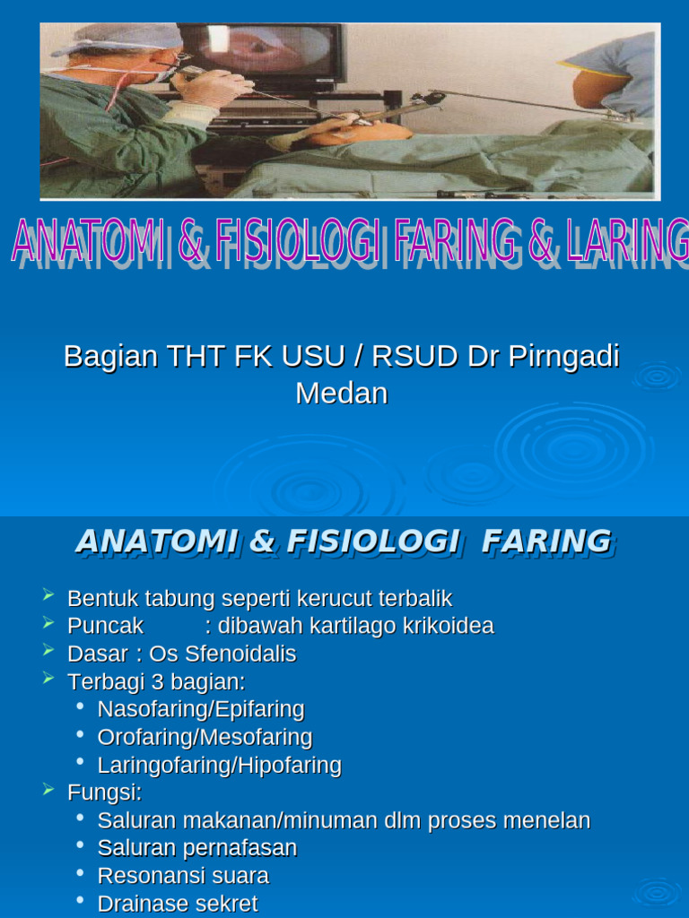 Anatomi & Fisiologi Faring & Laring | PDF