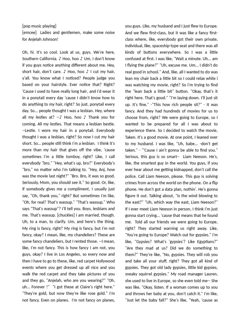 Anjelah Johnson - Not Fancy (2015) | PDF