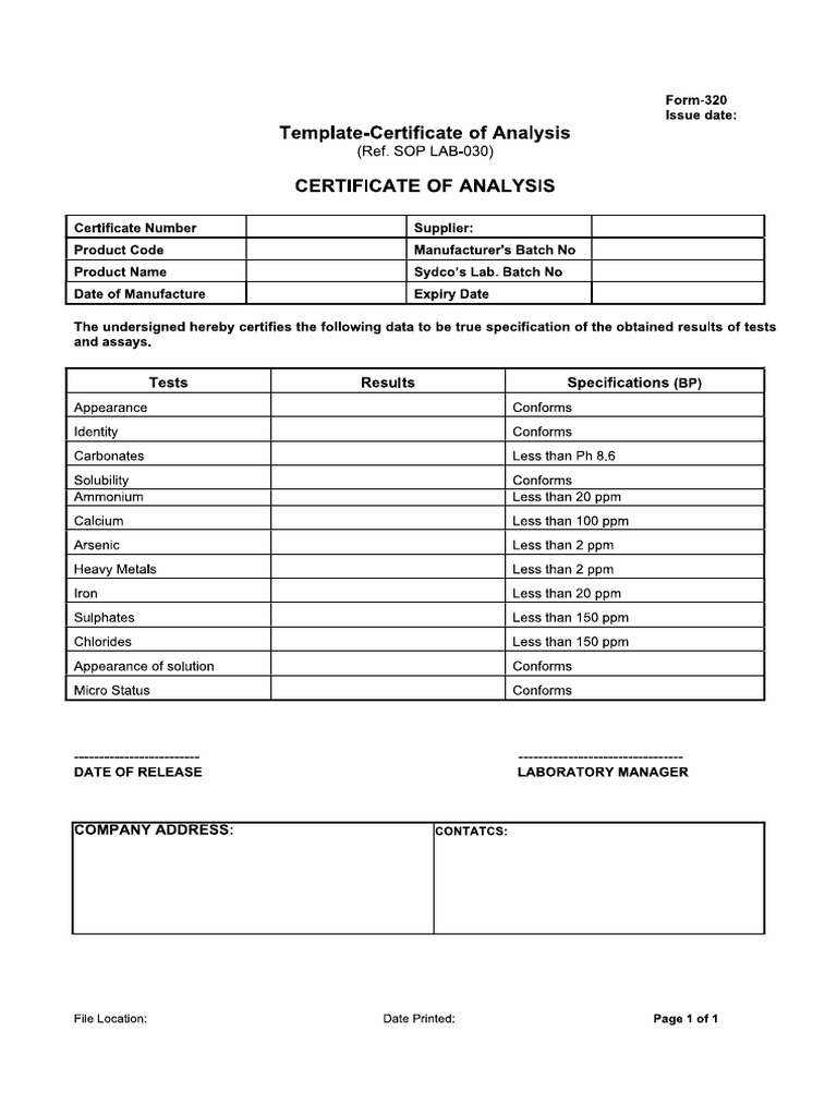 Coa | PDF