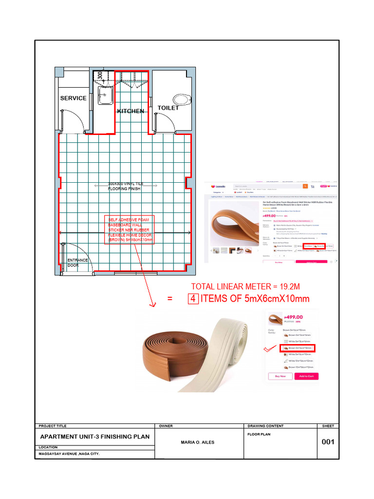 Apartment Unit 3 Finishing Plan | PDF