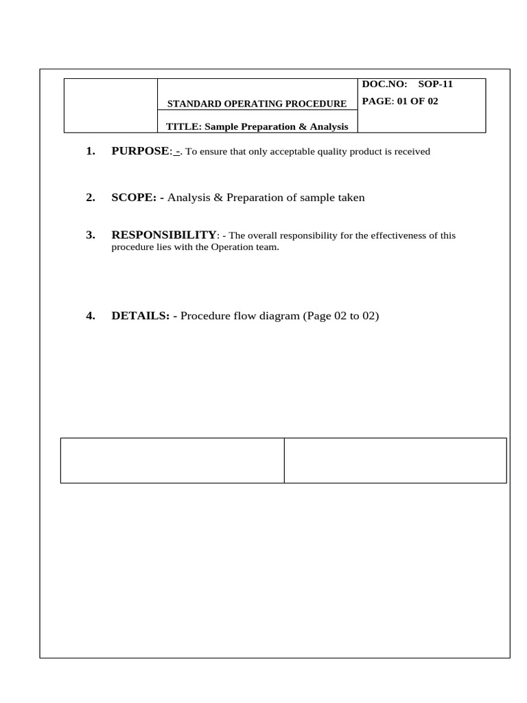 Sample Prep & Analysis SOP Guide | PDF