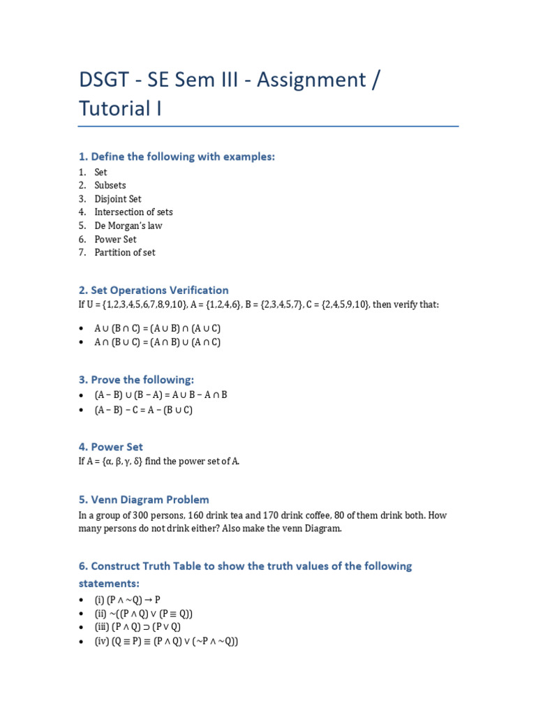 DSGT Assignment | PDF