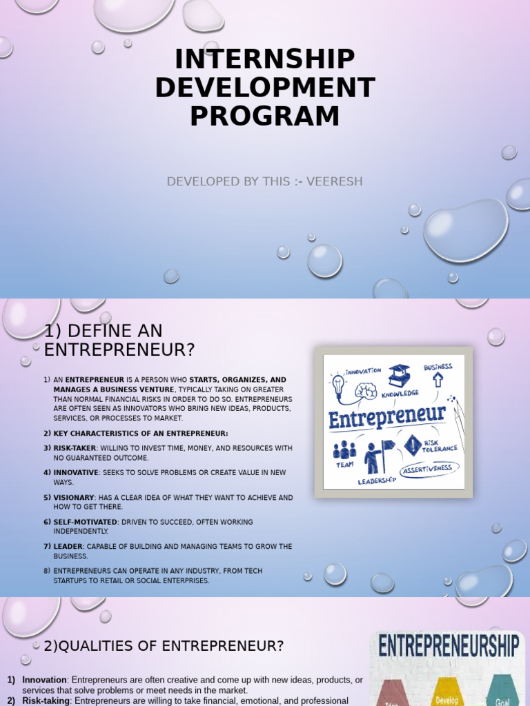 Internship Development Program (3) | PDF | Entrepreneurship | Brand